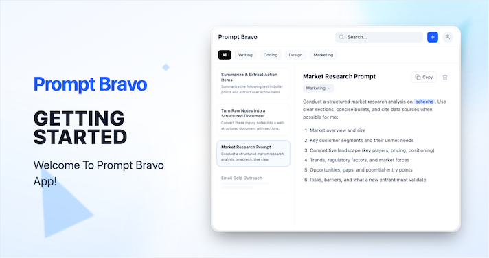 Getting Started for Smarter Prompt Management | Prompt Bravo